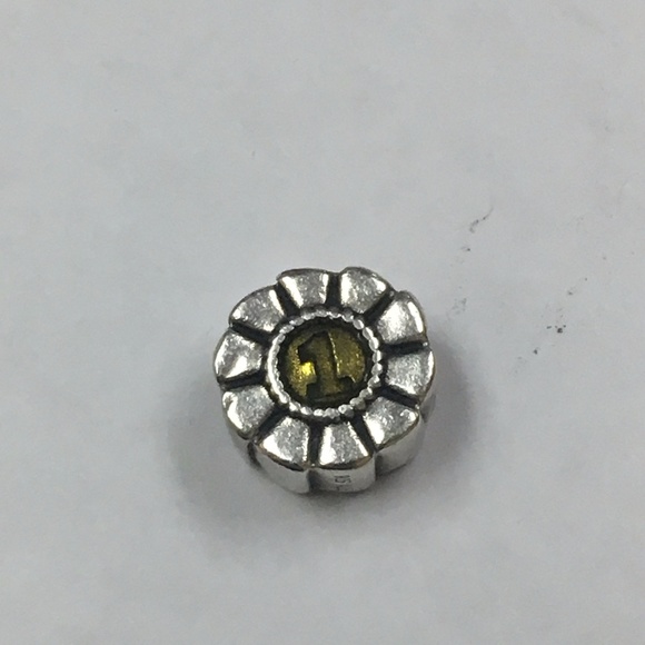 Pandora | Jewelry | Pandora Charm With Yellow Stone Genuine | Poshmark